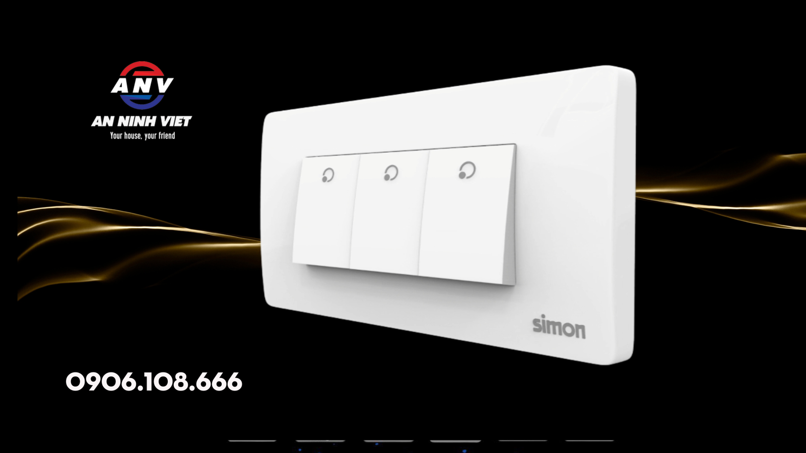 khách biệt về ổ cắm, công tắc Simon K1 hình chữ nhật Simon.